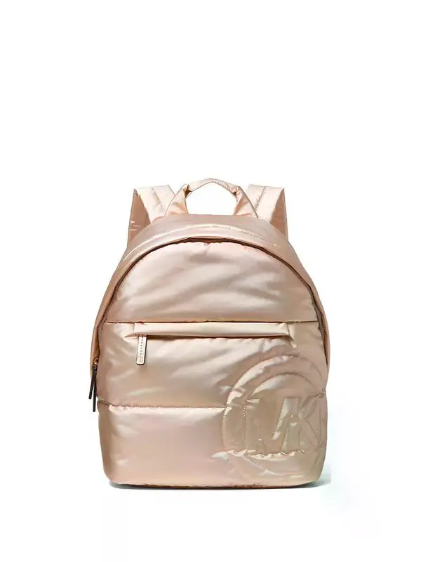Michael Kors Rae Medium Quilted Metallic Backpack - Neutrals