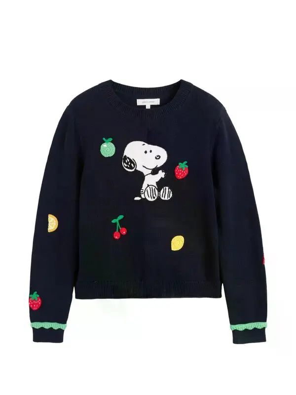 Chinti & Parker Snoopy Cotton Sweater - Blue