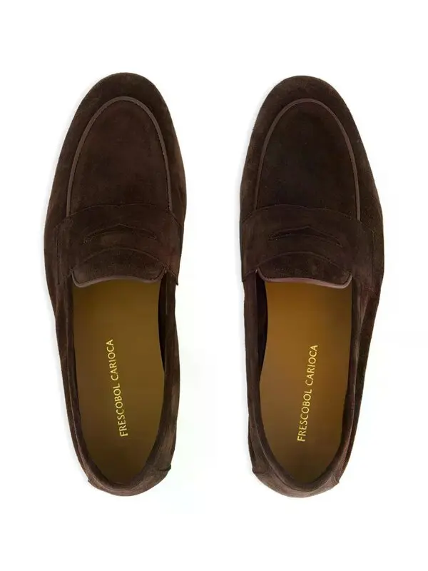 Frescobol Carioca Leme Suede Loafers - Brown