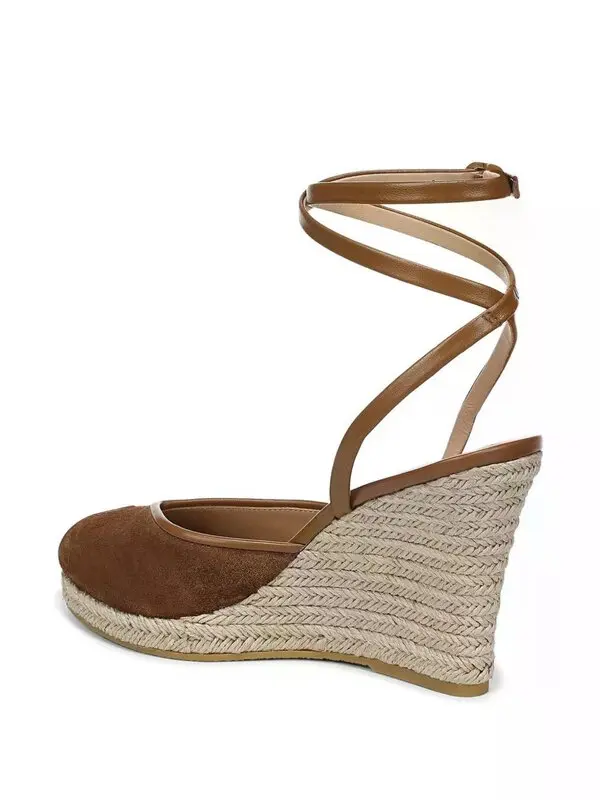 Veronica Beard Pasina Suede Wedge Espadrilles - Brown