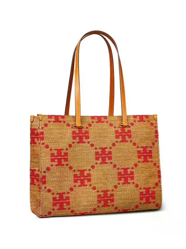 Tory Burch T Monogram Woven Tote