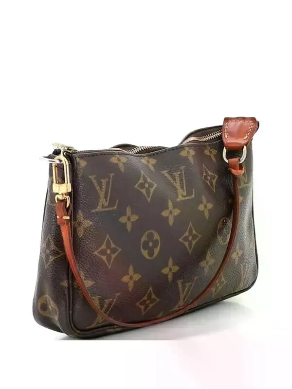LOUIS VUITTON Pochette Accessoires Monogram Canvas Clutch - Brown