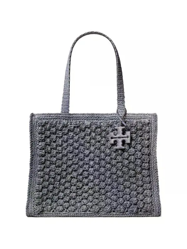 Tory Burch Small Ella Hand-crocheted Popcorn Tote Bag - Grey