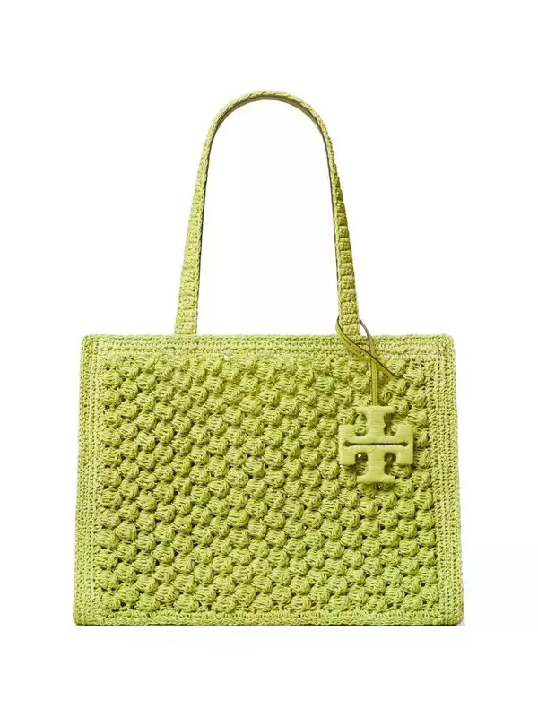 Tory Burch Small Ella Hand-crocheted Popcorn Tote - Green