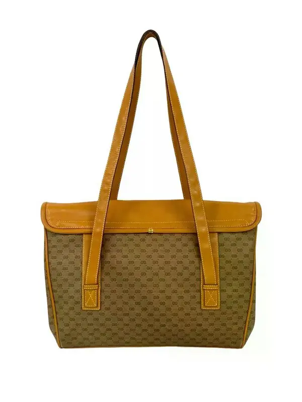 Gucci 20th Century Micro Gg Supreme Horseshoe Shoulder Bag - Brown
