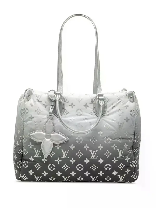 LOUIS VUITTON 2021-2025 Monogram Nylon Onthego Mm Satchel - Grey