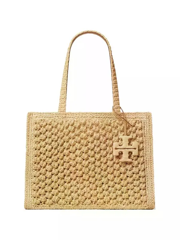 Tory Burch Small Ella Hand-crocheted Popcorn Tote Bag - Neutrals