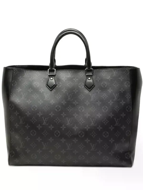 LOUIS VUITTON 2019 Monogram Eclipse Grand Sac Tote Bag - Black
