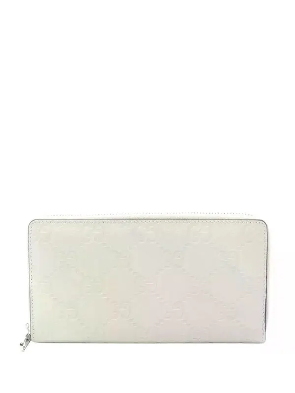Gucci 2016-2026 Guccissima Wallet Long Wallets - Grey