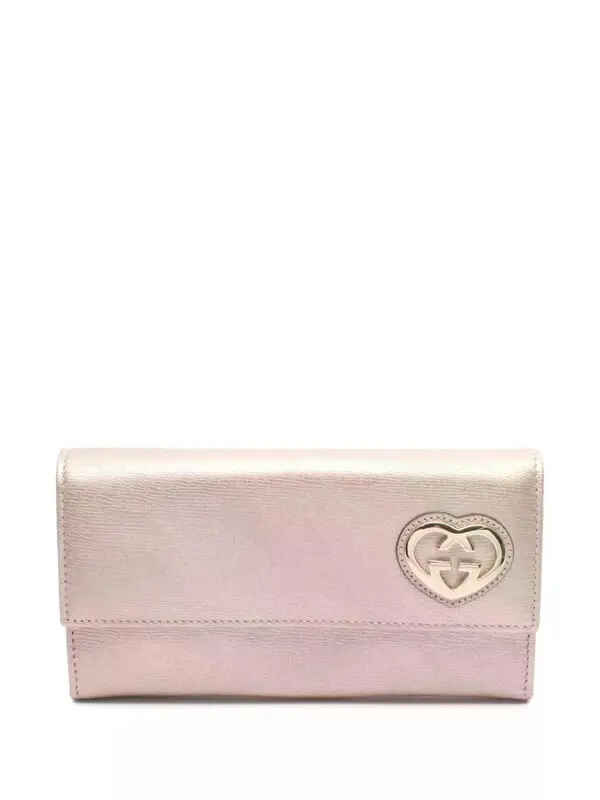 Gucci 2000-2015 Leather Lovely Wallet Long Wallets - Pink
