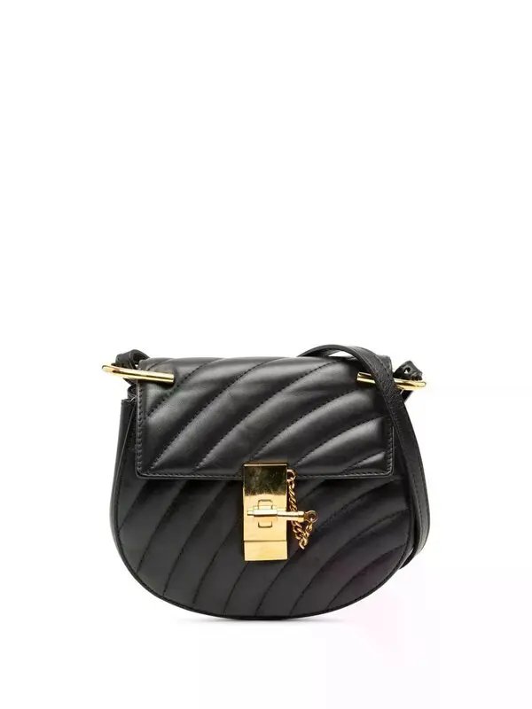 Chloé 2018-2025 Mini Quilted Leather Drew Bijou Satchel - Black
