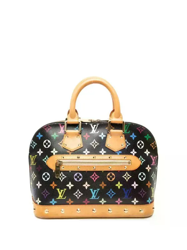 LOUIS VUITTON 2003 Monogram Multicolore Alma Pm Handbag - Black