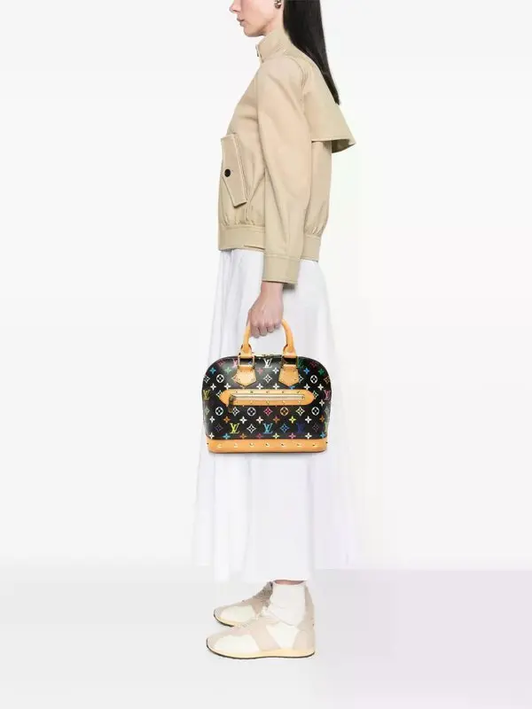 LOUIS VUITTON 2003 Monogram Multicolore Alma Pm Handbag - Black