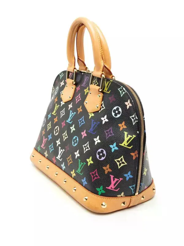 LOUIS VUITTON 2003 Monogram Multicolore Alma Pm Handbag - Black
