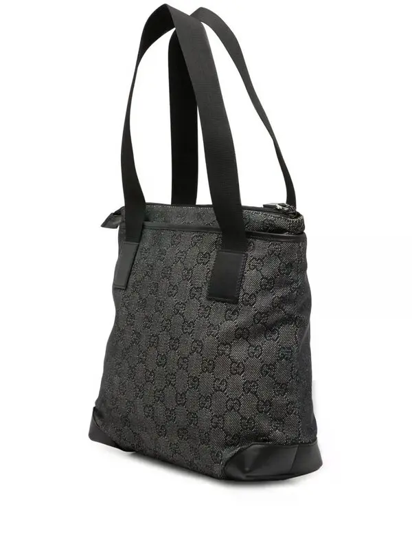 Gucci Gg Denim Tote Bag - Black