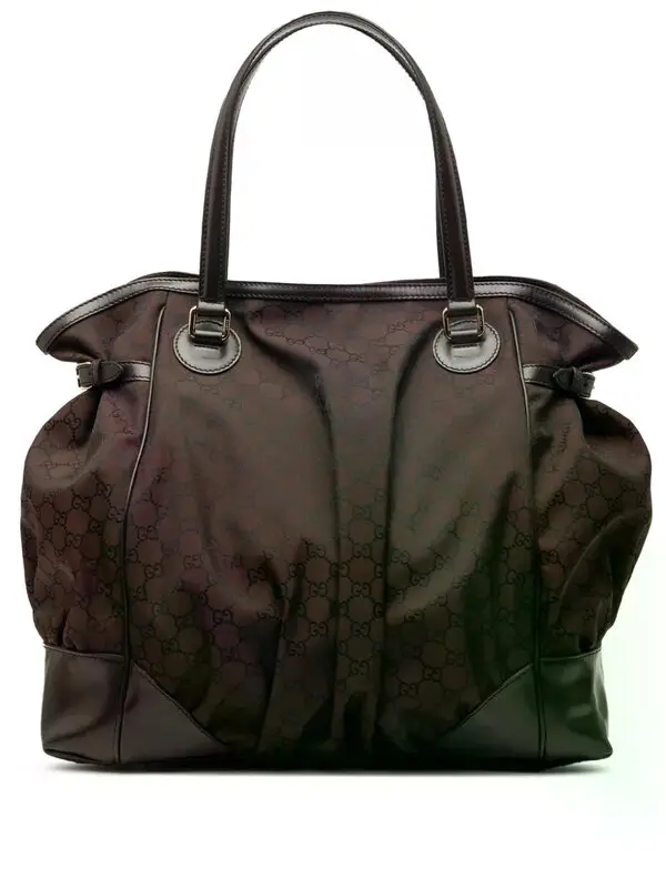 Gucci Gg Nylon Full Moon Tote Bag