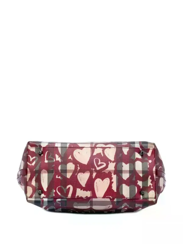 Burberry 2000-2017 House Check Hearts Gracie Tote Bag