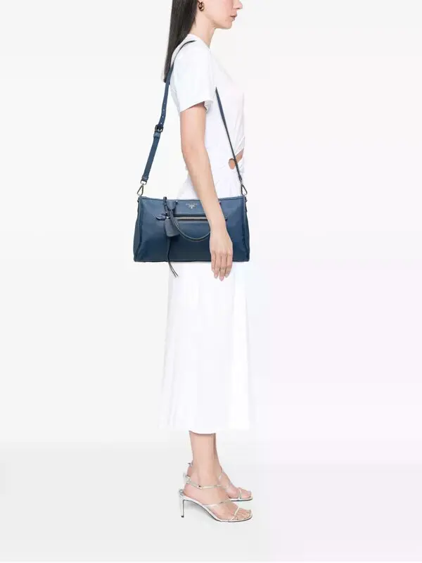 Prada Vitello Phenix Zip Top Satchel