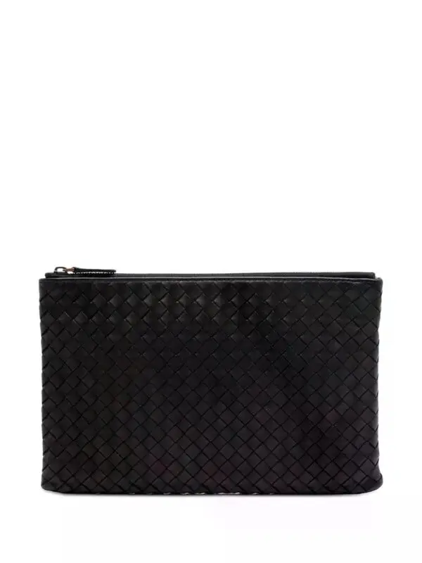 Bottega Veneta 2012-2026 Nappa Intrecciato Clutch - Brown