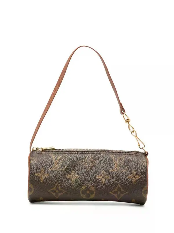 LOUIS VUITTON 1990-2026 Monogram Papillon Pochette Handbag - Brown
