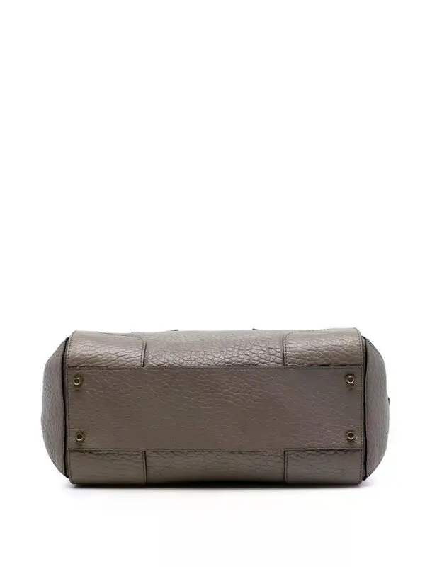 Burberry Small Grained Leather Heritage Gladstone Satchel