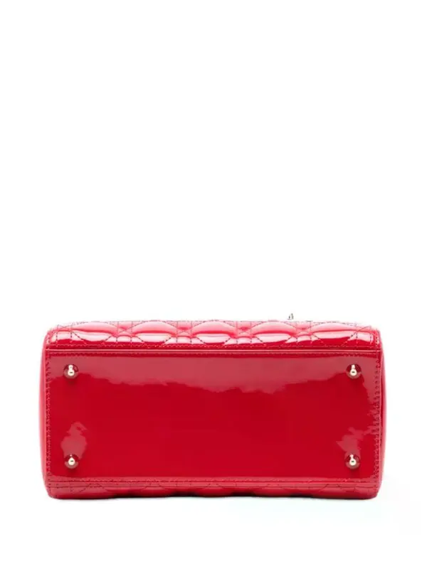 Dior 2017 Medium Patent Cannage Lady Satchel