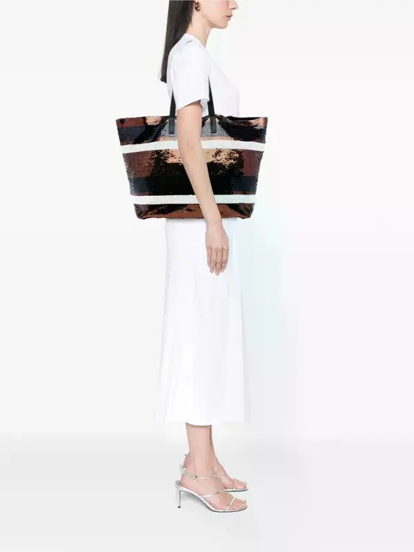 Prada 2013-2026 Sequined Stripes Tote Bag