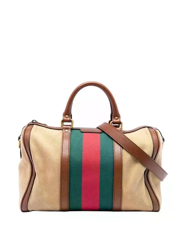 Gucci Canvas Web Joy Boston Bag - Neutrals