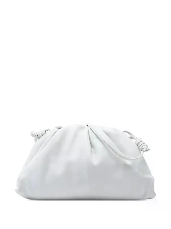 Bottega Veneta 2012-2025 Lambskin The Mini Pouch Crossbody Bag - White