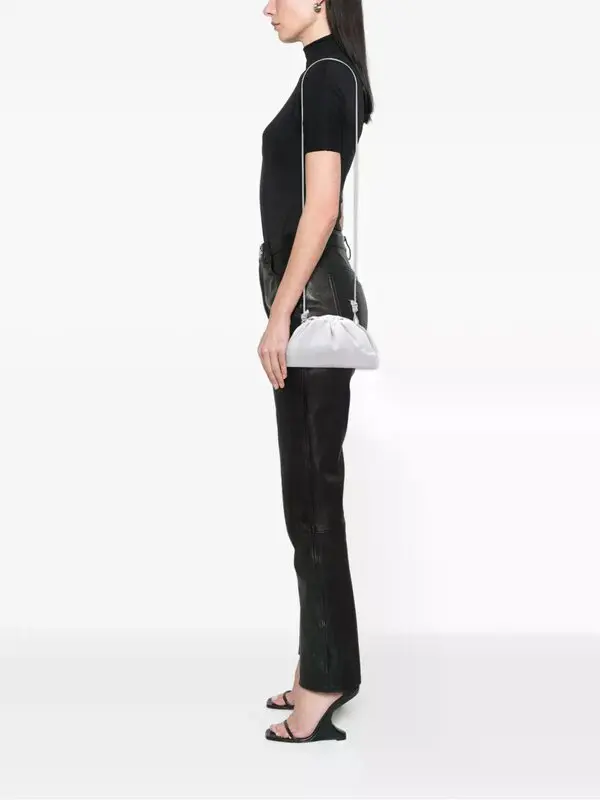 Bottega Veneta 2012-2025 Lambskin The Mini Pouch Crossbody Bag - White