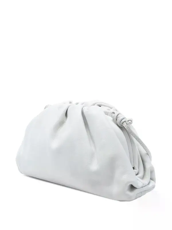 Bottega Veneta 2012-2025 Lambskin The Mini Pouch Crossbody Bag - White