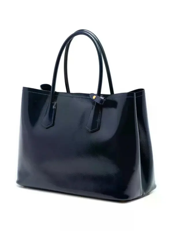Prada Medium Saffiano Vernice Double Satchel