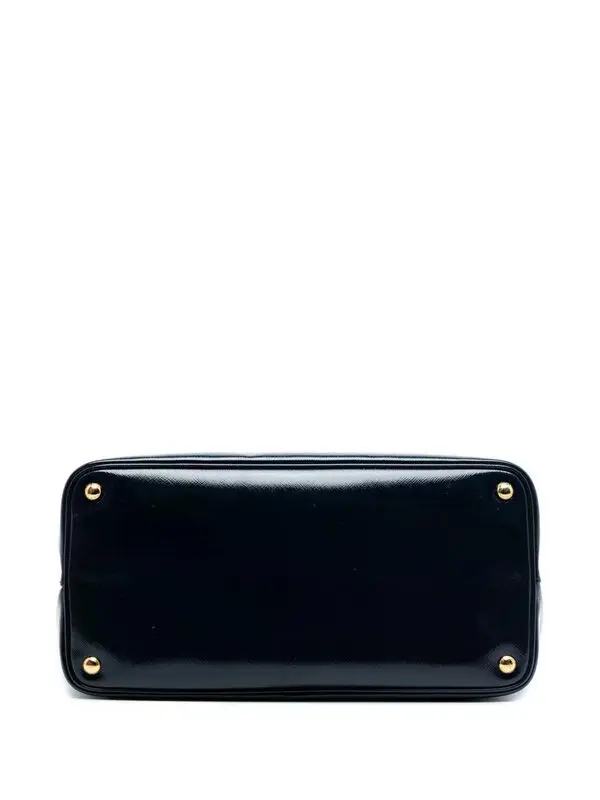Prada Medium Saffiano Vernice Double Satchel