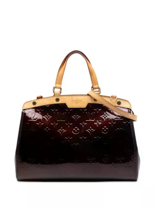 LOUIS VUITTON Monogram Vernis Brea Mm Satchel - Purple