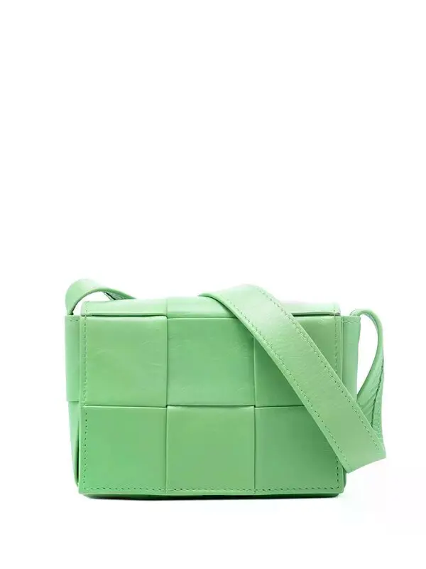 Bottega Veneta Nappa Intrecciato Cassette Crossbody Bag - Green