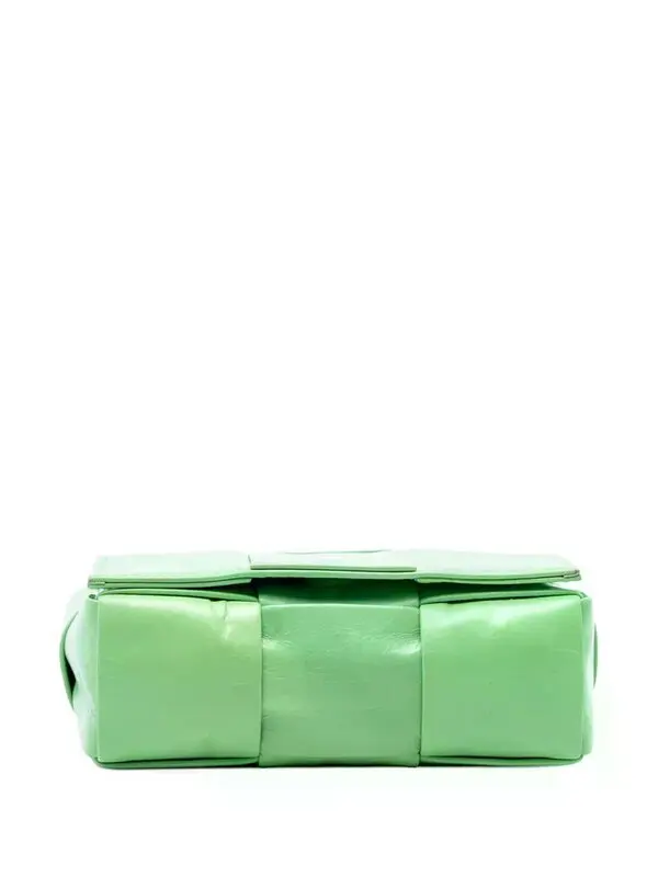 Bottega Veneta Nappa Intrecciato Cassette Crossbody Bag - Green