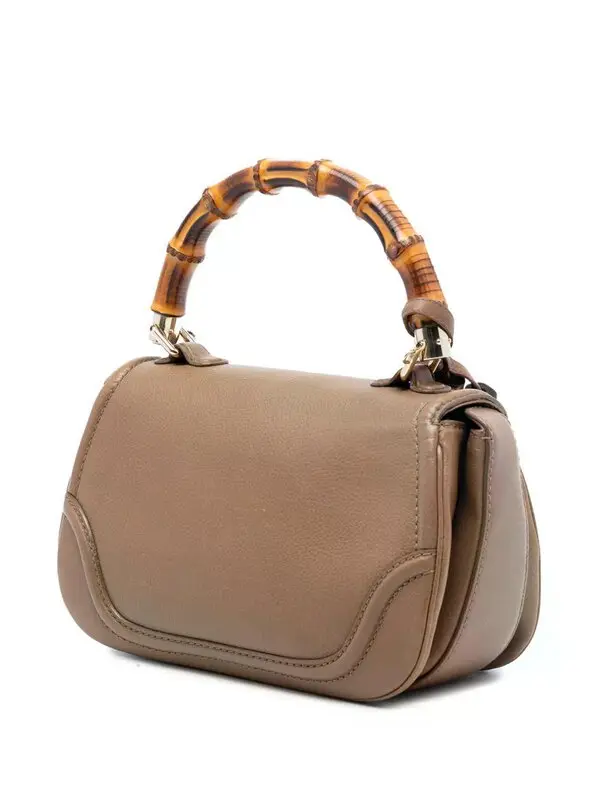 Gucci Medium Calfskin Top Handle Bag - Brown