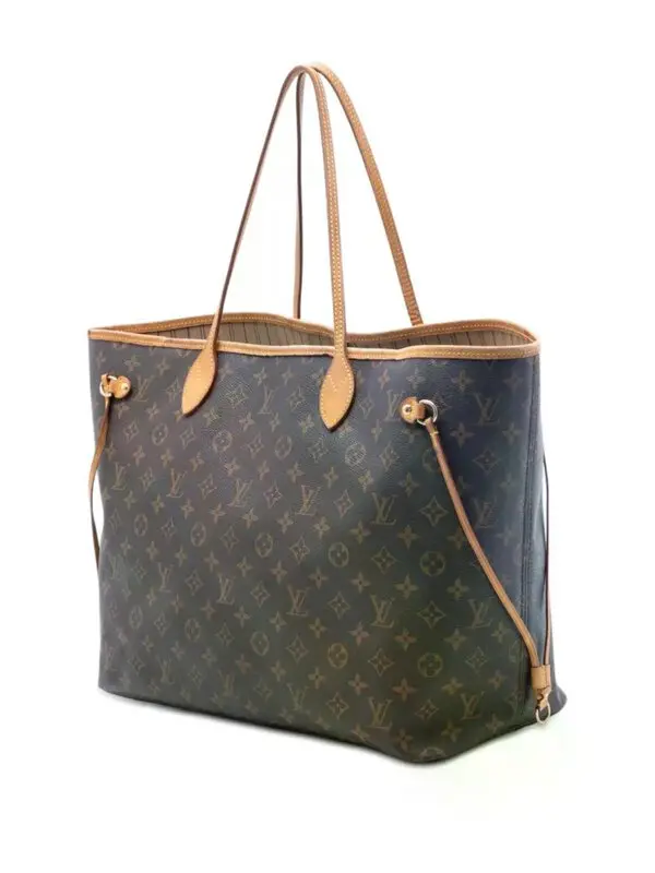 LOUIS VUITTON 2009 Neverfull Gm Tote Bag - Brown