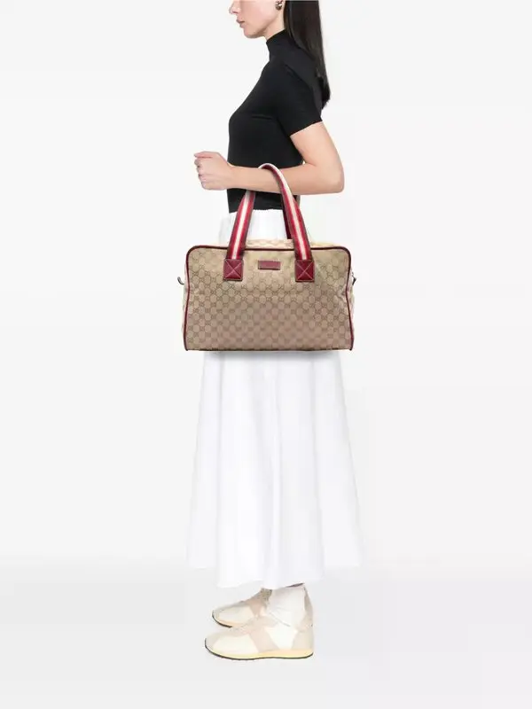 Gucci Gg Canvas Web Travel Bag - Neutrals