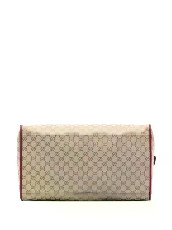 Gucci Gg Canvas Web Travel Bag - Neutrals