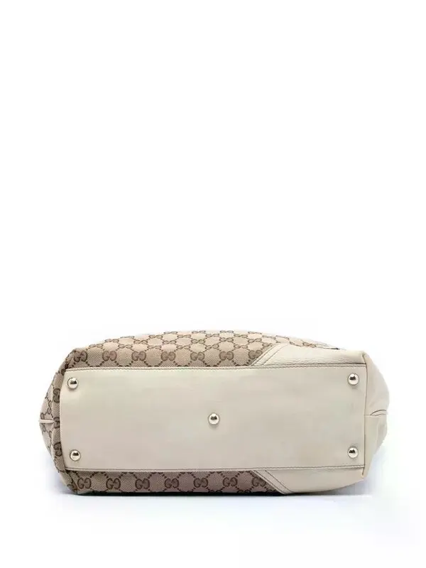 Gucci Large Gg Canvas Britt Tote Bag