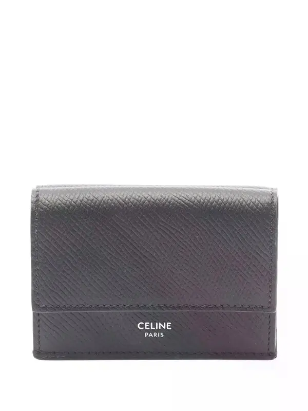 Celine 2010-2026 Leather Wallet Small Wallets - Black