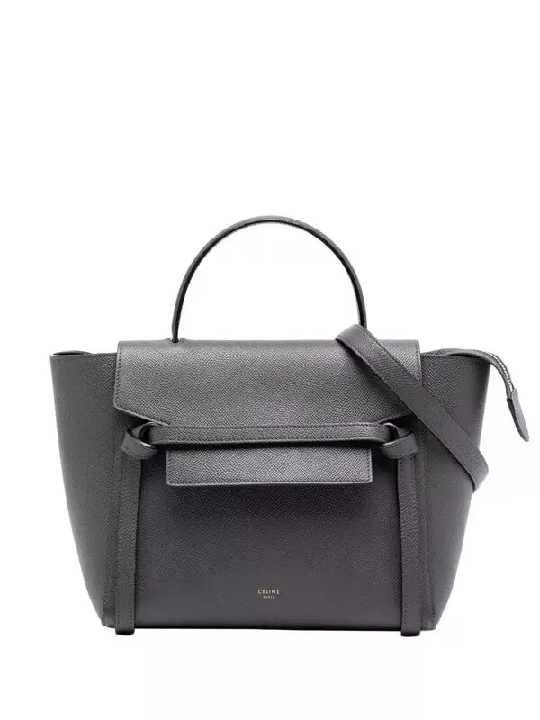 Celine Micro Belt Bag Grained Calfskin Satchel - Grey