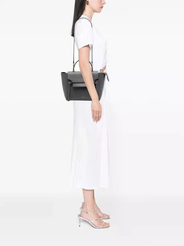 Celine Micro Belt Bag Grained Calfskin Satchel - Grey