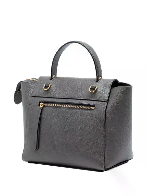Celine Micro Belt Bag Grained Calfskin Satchel - Grey