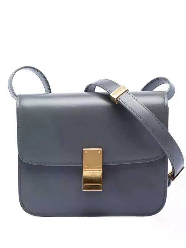Celine 2020 Teen Classic Box Crossbody Bag - Grey