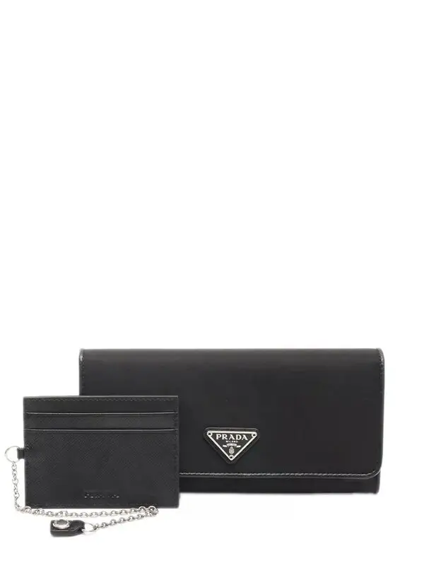 Prada 2000-2013 Tessuto Wallet Long Wallets - Black