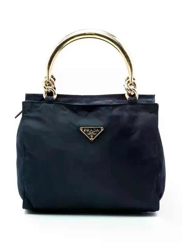 Prada 2000-2013 Tessuto Metal Handle Handbag