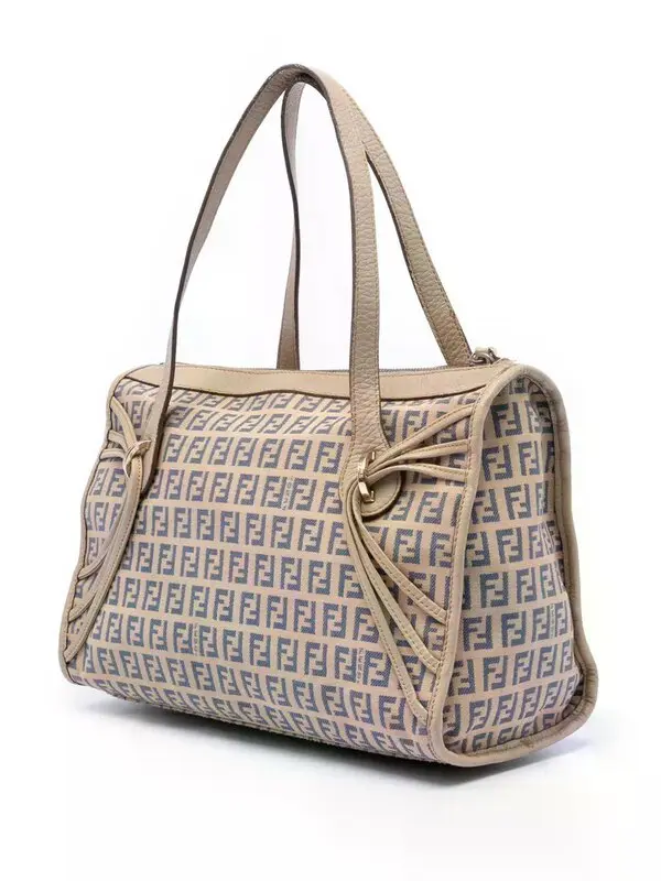 Fendi Zucchino Canvas Tote Bag - Neutrals