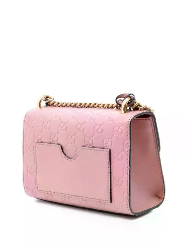 Gucci Small Sissima Padlock Crossbody Bag - Pink